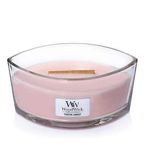 Woodwick Ellipse Scented Candle, Coastal Sunset, 16oz | Up to 50 Hours Burn Time