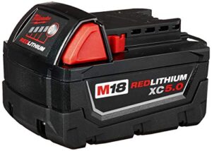 milwaukee 48-11-1850 m18 redlithium 5.0ah bat pack