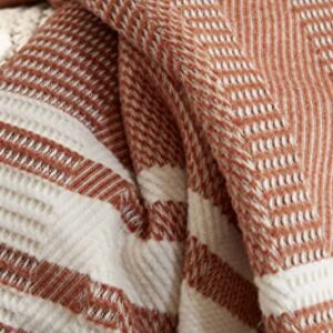 Coyuchi Cirrus Supersoft Organic Cotton Throw (50"x70" Spice