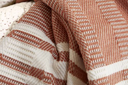 Coyuchi Cirrus Supersoft Organic Cotton Throw (50"x70" Spice