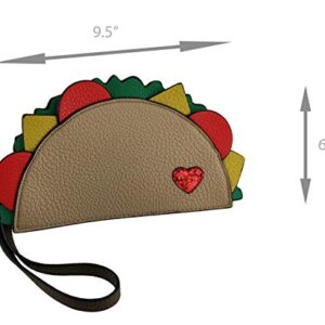 Taco Bout Love Food Friendly Taco Shaped Purse w/Removable Wrist Strap