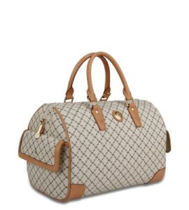 signature natural large boston bag