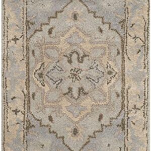 SAFAVIEH Heritage Collection 2' x 3' Beige/Grey HG866A Handmade Traditional Oriental Premium Wool Accent Rug