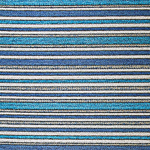 Couristan Cape Brockton Indoor/Outdoor Area Rug, 5'3" x 7'6", Cobalt Blue-Teal