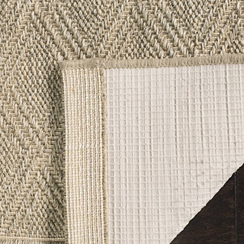 SAFAVIEH Palm Beach Collection 6' x 9' Sand PAB351A Sisal & Jute Area Rug