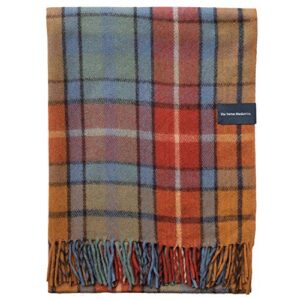 the tartan blanket co. recycled wool blanket buchanan antique tartan (59″ x 75″)