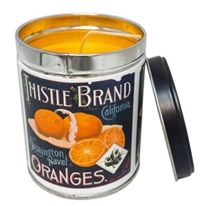 Our Own Candle Company Orange Creamsicle Scented Candle in 13 Ounce Tin with a Thistle Brand Label