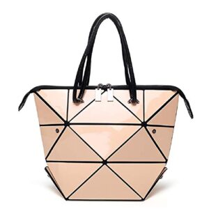 geometric luminous purses and handbags holographic reflective crossbody bag irredescent flash rainbow tote b