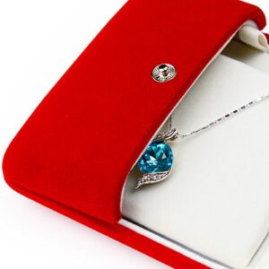 Oirlv Multifunctional Jewelry Box Velvet Pendant Necklace Gift Box Storage Case