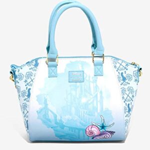 The Little Mermaid Disney Ariel Blue Watercolor Satchel Bag