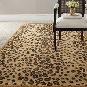 martha stewart by safavieh collection 2’6″ x 4’3″ teak msr3621e handmade kalahari wool & viscose accent rug