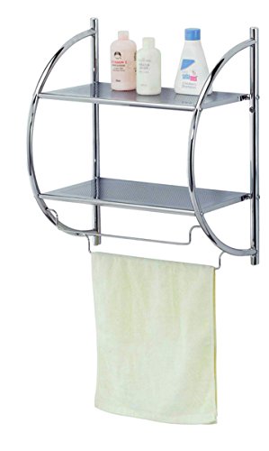 Home Basics BS10105 Bath Shelf, Chrome