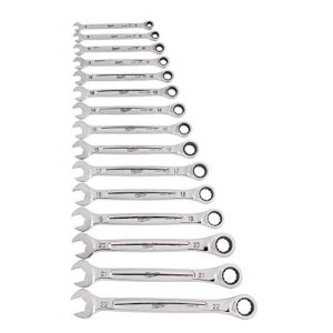 MLW48-22-9516 Ratcheting Combination Wrench Set Metric