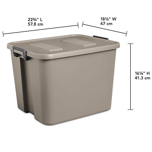 Sterilite 20 Gal. Latch Totes, 6 Pack, Hazelwood, 6