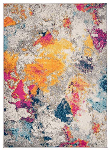 Rugshop Sky Collection Modern Abstract Area Rug 5' x 7' Multi