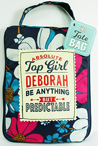 Fab Girl Foldable Tote Bags – Eco-Friendly Shoulder Tote – Reusable Tote Bag or Mom Bag – Multifunctional Utility Tote – Ideal Gift Tote Bag - Deborah - Top Girl Multicolored Tote Bag, 16x15”