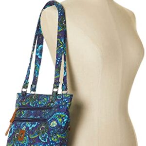 Stone Mountain Quilted Donna Tote Handbag One Size Blue multi