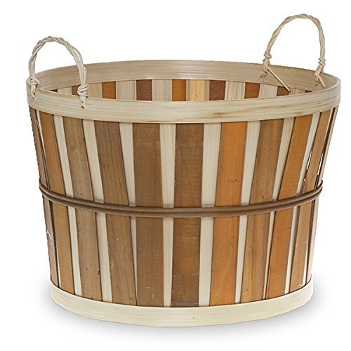 The Lucky Clover Trading Honey Woodchip Bushel, Large Basket