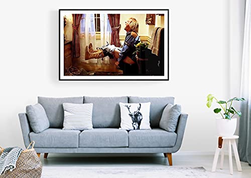 Canvas Painting Harry Toilet Scene Movie Funny Poster Wall Art Funny Bathroom Painting Modern Art Picture Print Gifts Artist Home Decor Artwork for Living Room Bed Room Wall Decoration No Frame