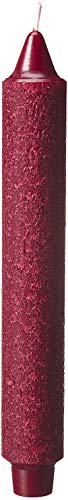 Root Candles 51978 Unscented Timberline Collenette 9-Inch Dinner Candles, 4-Count, Garnet