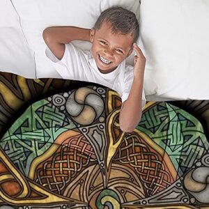 CafePress Celtic Aperture Mandala Throw Blanket Super Soft Fleece Plush Throw Blanket, 60"x50"