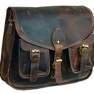 Ruzioon buffalo Leather Crossbody Purse Women Shoulder Bag Satchel Ladies Travel Purse Genuine Leather