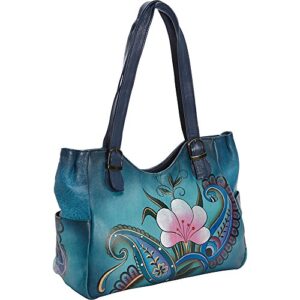 Anna by Anuschka womens Shoulder Bag, Floral Paradise Tan, One Size US