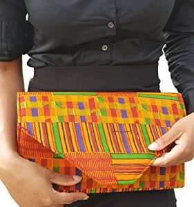 Dupsie's African Kente Print Clutch Purse