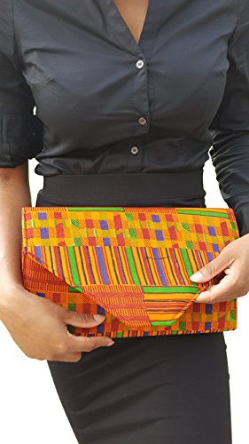 Dupsie's African Kente Print Clutch Purse