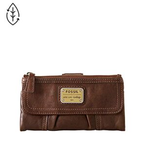 Fossil Women's Emory Leather Wallet Clutch Organizer, Espresso (Model: SL2931206)