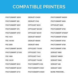 LD Products Remanufactured Compatible Replacements for HP 97 Ink Cartridges HY (2 Pack -Tricolor) for use in OfficeJet, DesignJet, Photo Smart and DeskJet