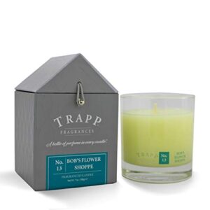 trapp 7 oz poured candle no. 13 bob’s flower shoppe