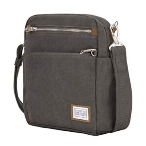 Travelon Anti-Theft Heritage Tour Bag, Pewter - 33074 540 9 x 11.5 x 3