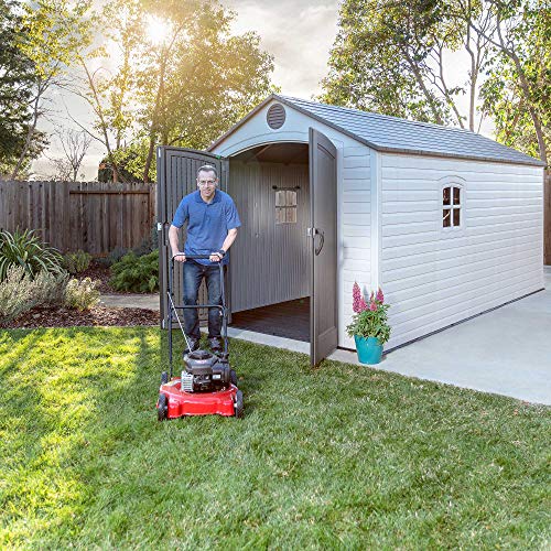 Lifetime 60075 8 x 15 Ft. Outdoor Storage Shed, Desert Sand