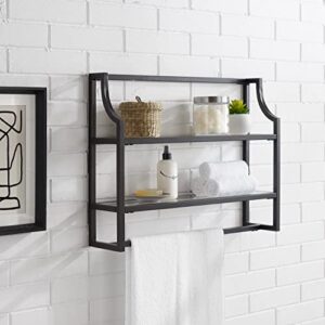 Crosley Furniture Aimee Wall Shelf, Oil Rubbed Bronze