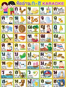 asmanjune poster alphabet thai (ก-ฮ)