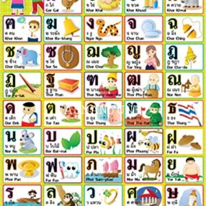 asmanjune Poster Alphabet Thai (ก-ฮ)