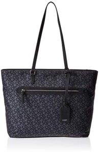 dkny casey large logo tote black logo one size