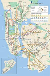 pyramid america new york city subway map cool wall decor art print poster 12×18