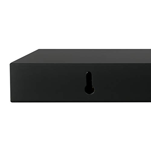 kieragrace Stockholm Maine Floating Wall Shelf - Black, 12"