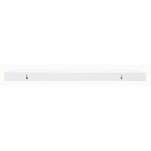 Kiera Grace Kieragrace Modern Shelves Maine Simple & Classic Single Decorative Engineered Wood Floating Wall Shelf for Home, Room, & Office, 24" L x 5" W x 1.5" H, White, Inch