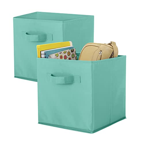 Whitmor Set of 2-10 x 10 x 10 inches-Turquoise Collapsible Cubes