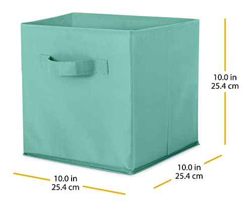 Whitmor Set of 2-10 x 10 x 10 inches-Turquoise Collapsible Cubes