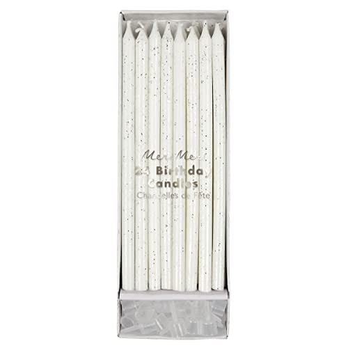 Meri Meri Silver Glitter Candles