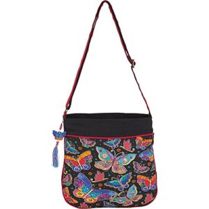 laurel burch butterflies crossbody bag (multi)