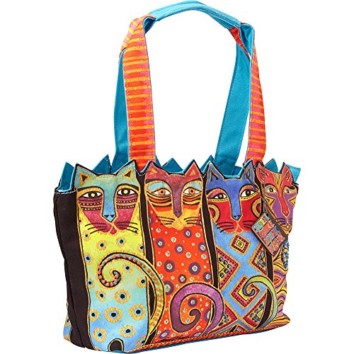 Laurel Burch Women's, Feline Clan Medium Tote CAT PRINT NS