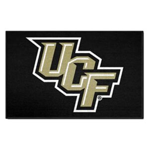 fanmats ncaa university of central florida knights nylon face starter rug , 19″x30″