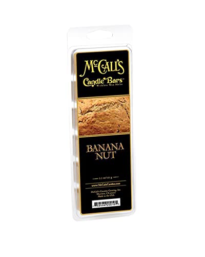 McCall's Candle Bars | Banana Nut Bread | Highly Scented & Long Lasting | Premium Wax & Fragrance | Made in The USA | 5.5 oz