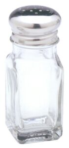 norpro glass salt or pepper shaker, single, as shown