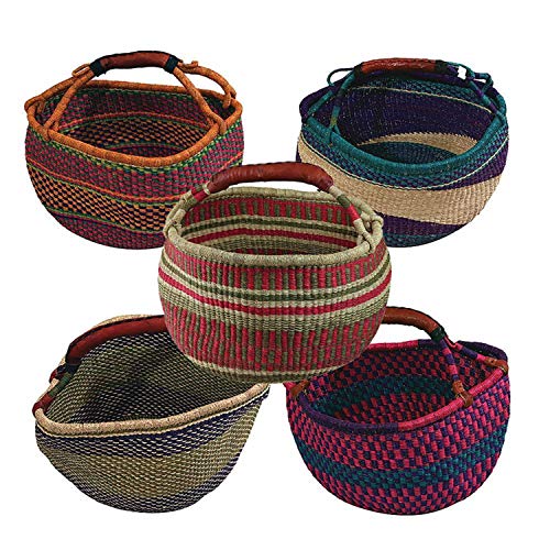 Omaqa Africa Handmade Bolga Basket - Large | Home Decoration